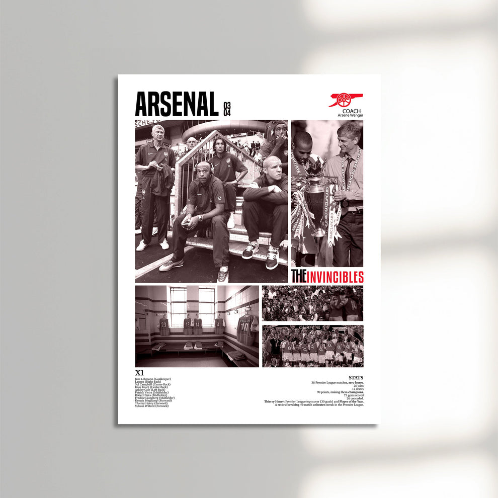 Arsenal F.C. The Invincibles – Poster Kings